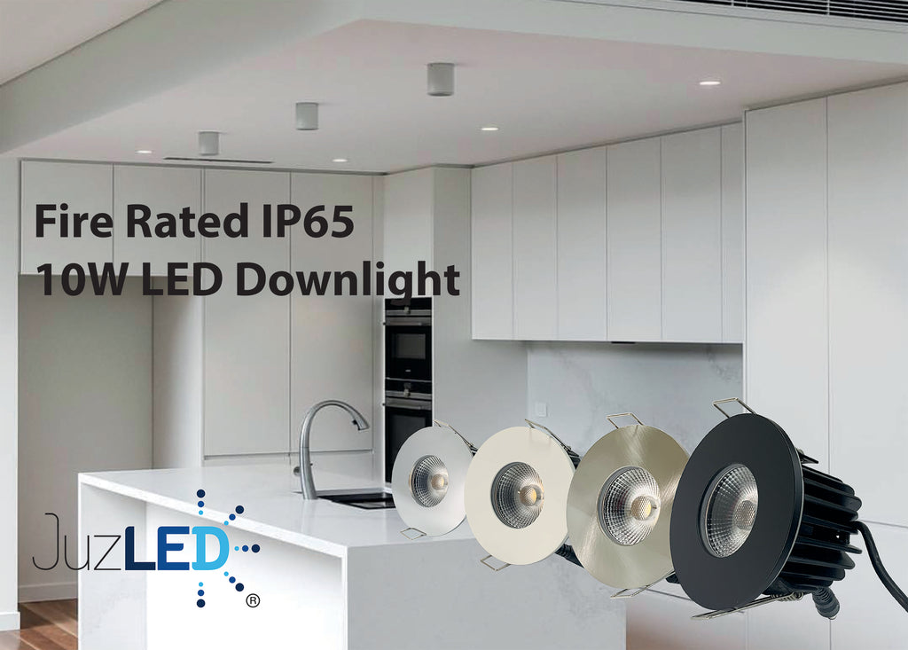 JustLED - IP65 10W Integrated LED Fire Rated Downlight – FluxTech LED