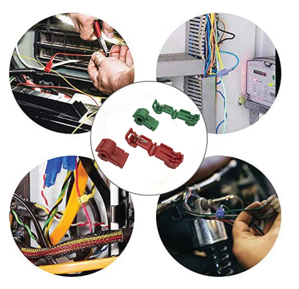 FluxTech - T-Type Tap Wire Connector. Self-Stripping Electrical. Quick ...